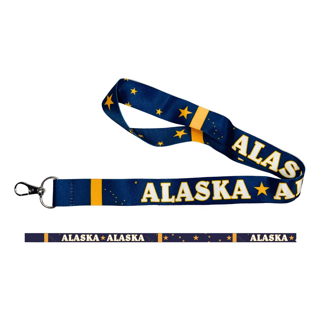 Alaska Lanyard, State Flag, Worldwide Souvenirs, Patriotic Americans ...