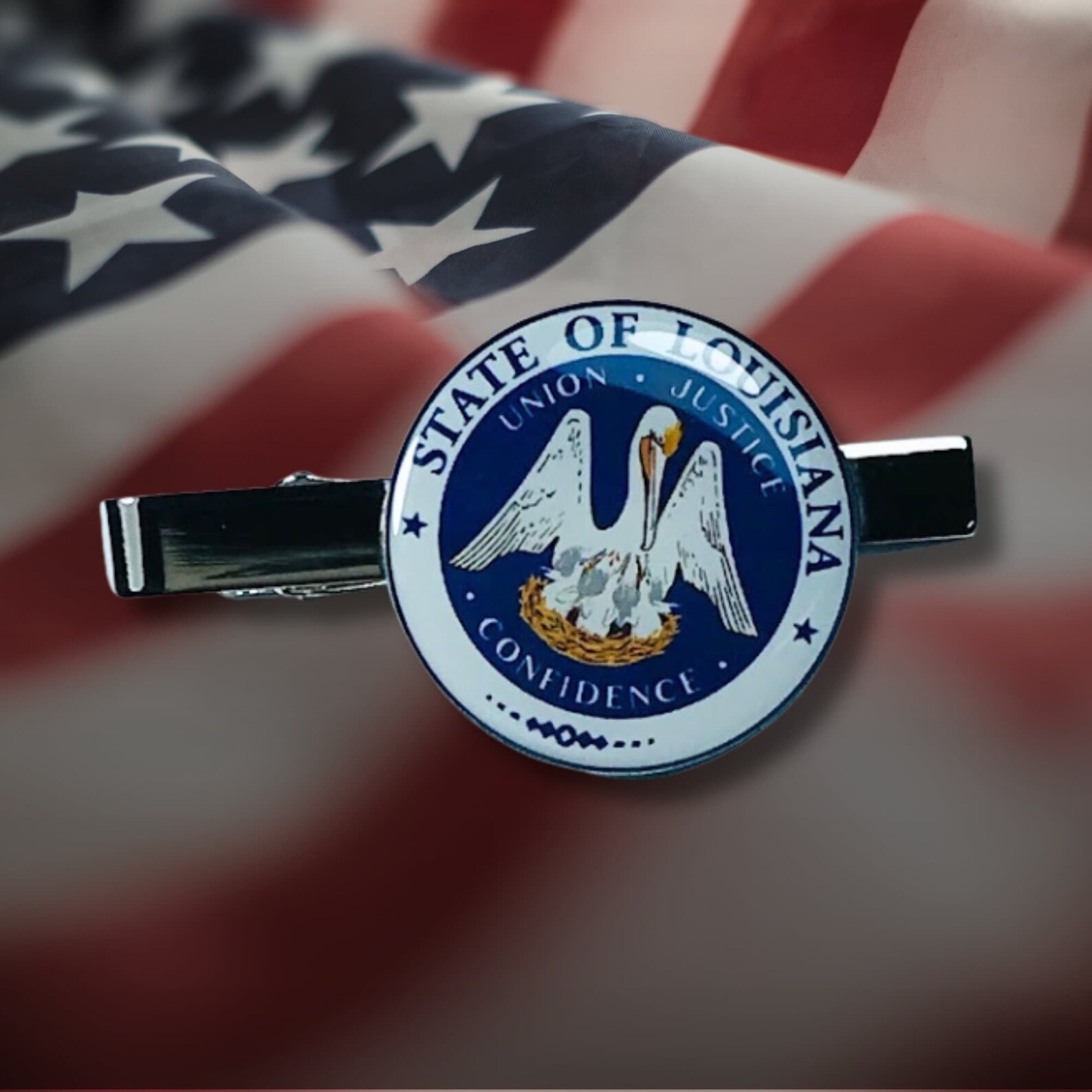 Louisiana Seal Louisiana Tie Bar Collectible Tie Clip Tie - Etsy