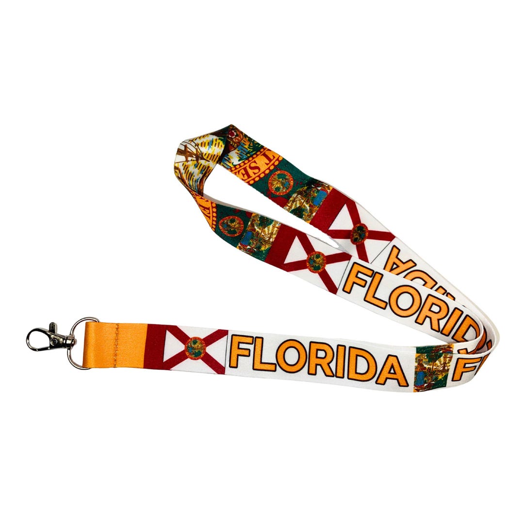 Lanyard - State Flag Florida - USA - L068 - Etsy