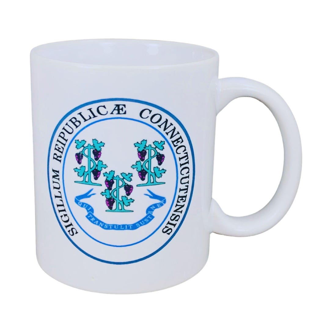 Mug - State Seal Connecticut - USA - Etsy