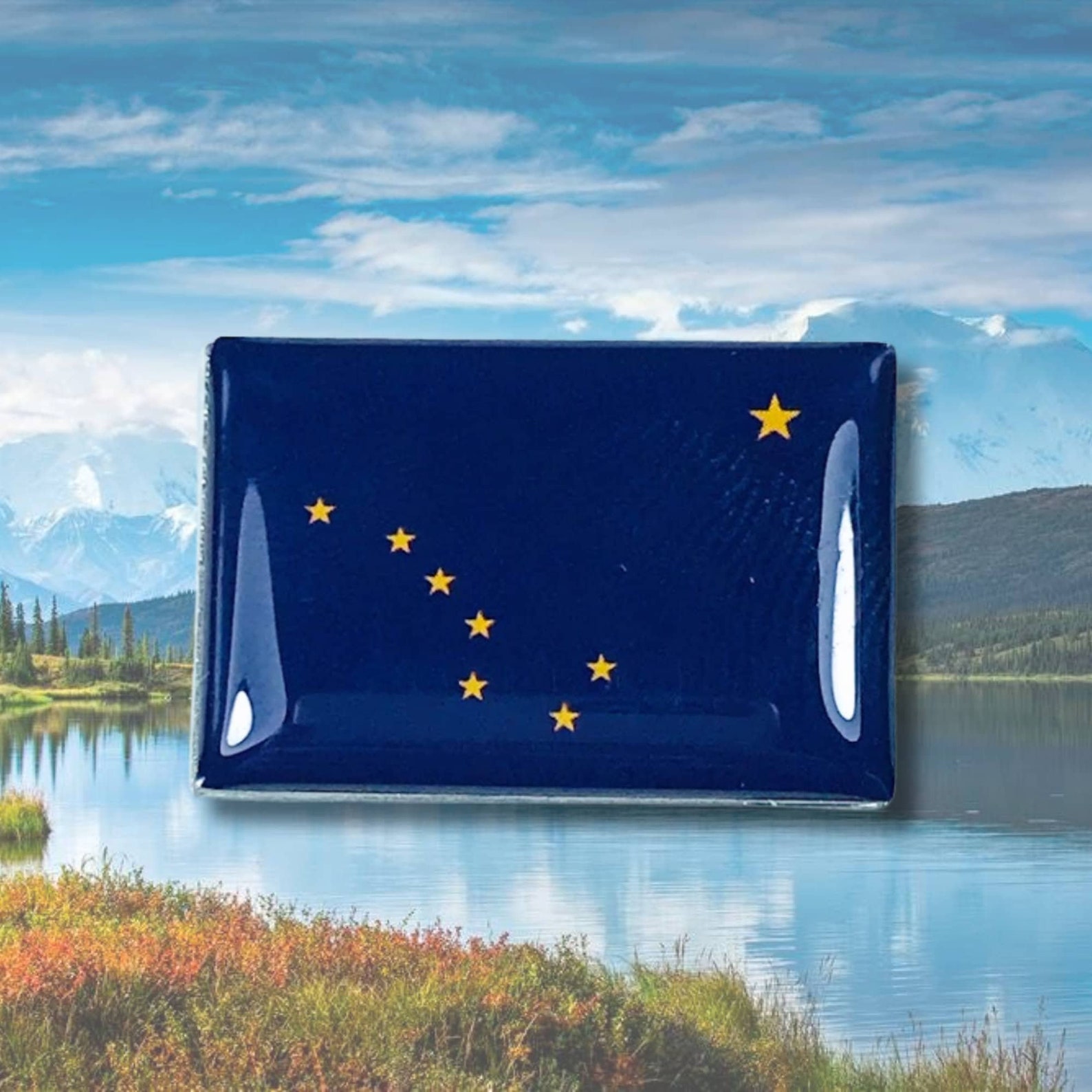 Alaska State Flag Pin USA Alaska Pins Alaska Flag Cute Pins - Etsy