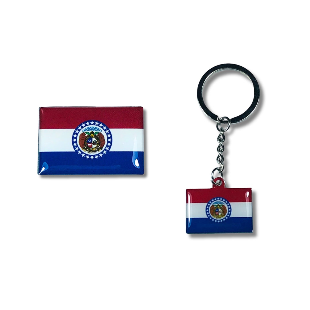 Missouri Flag Enamel Pin Flag Keychain Adorable Collections - Etsy