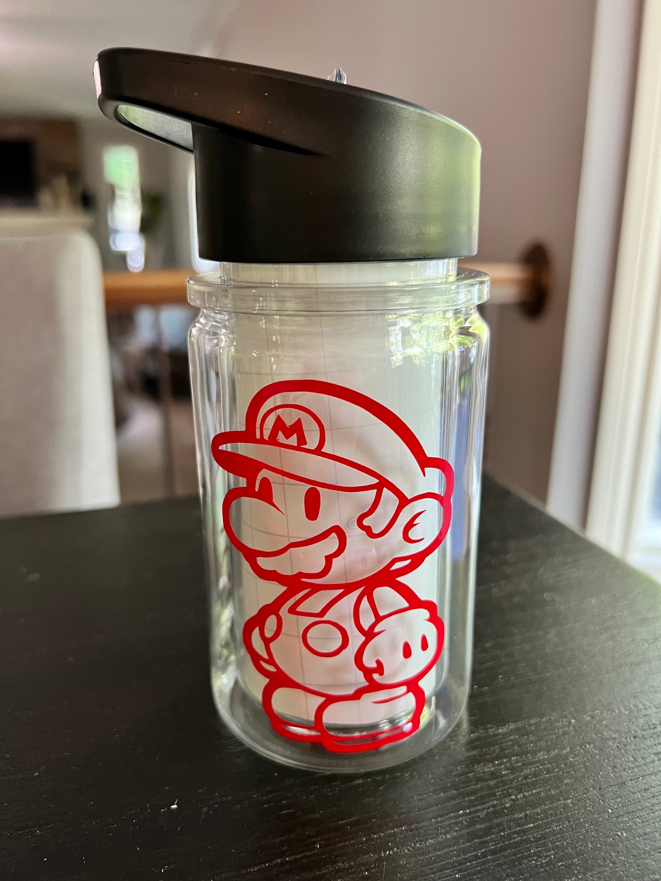 Personalized Kids Mario Water Bottle - Etsy