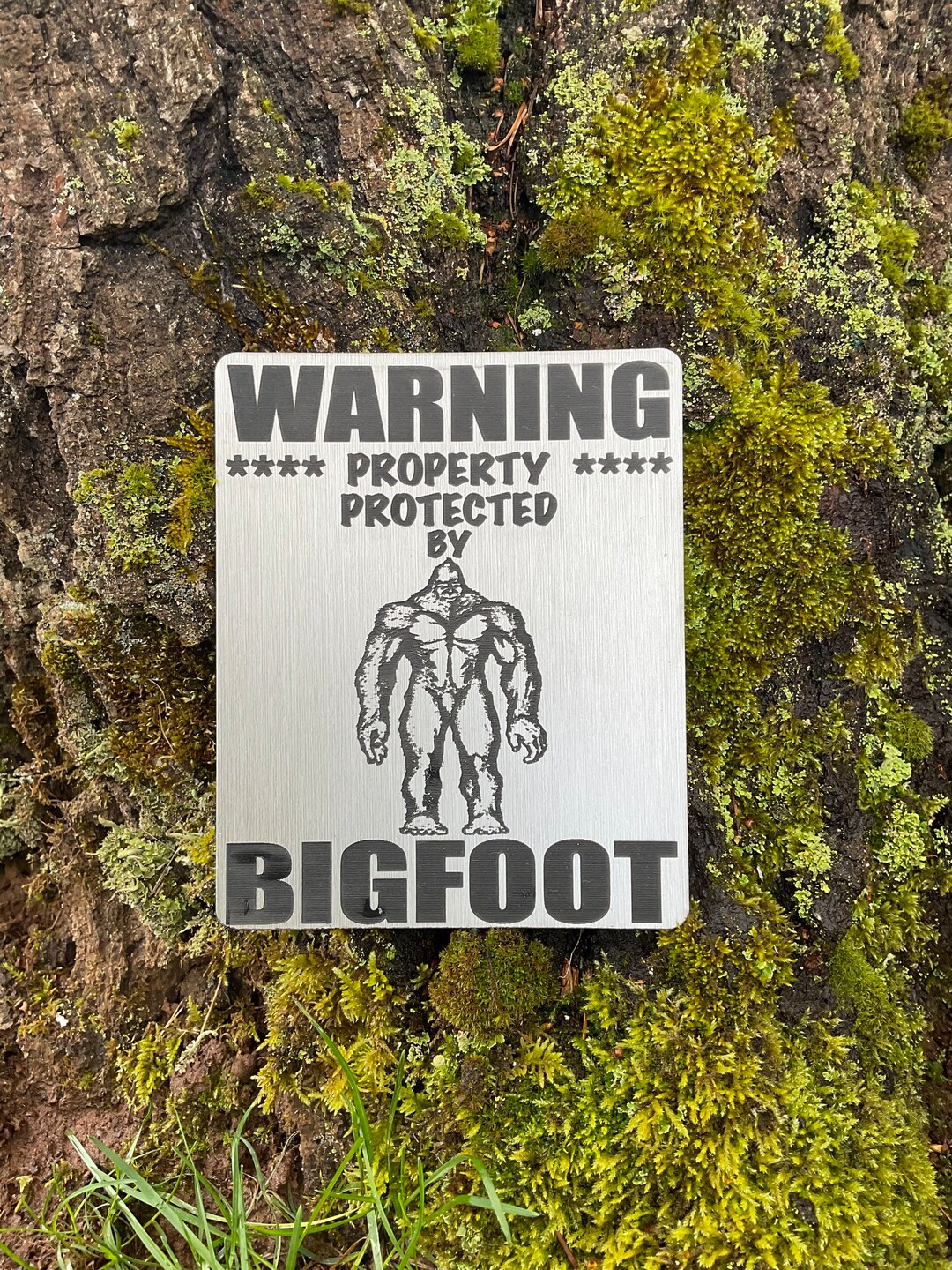 Bigfoot Property Protection Sign - Etsy