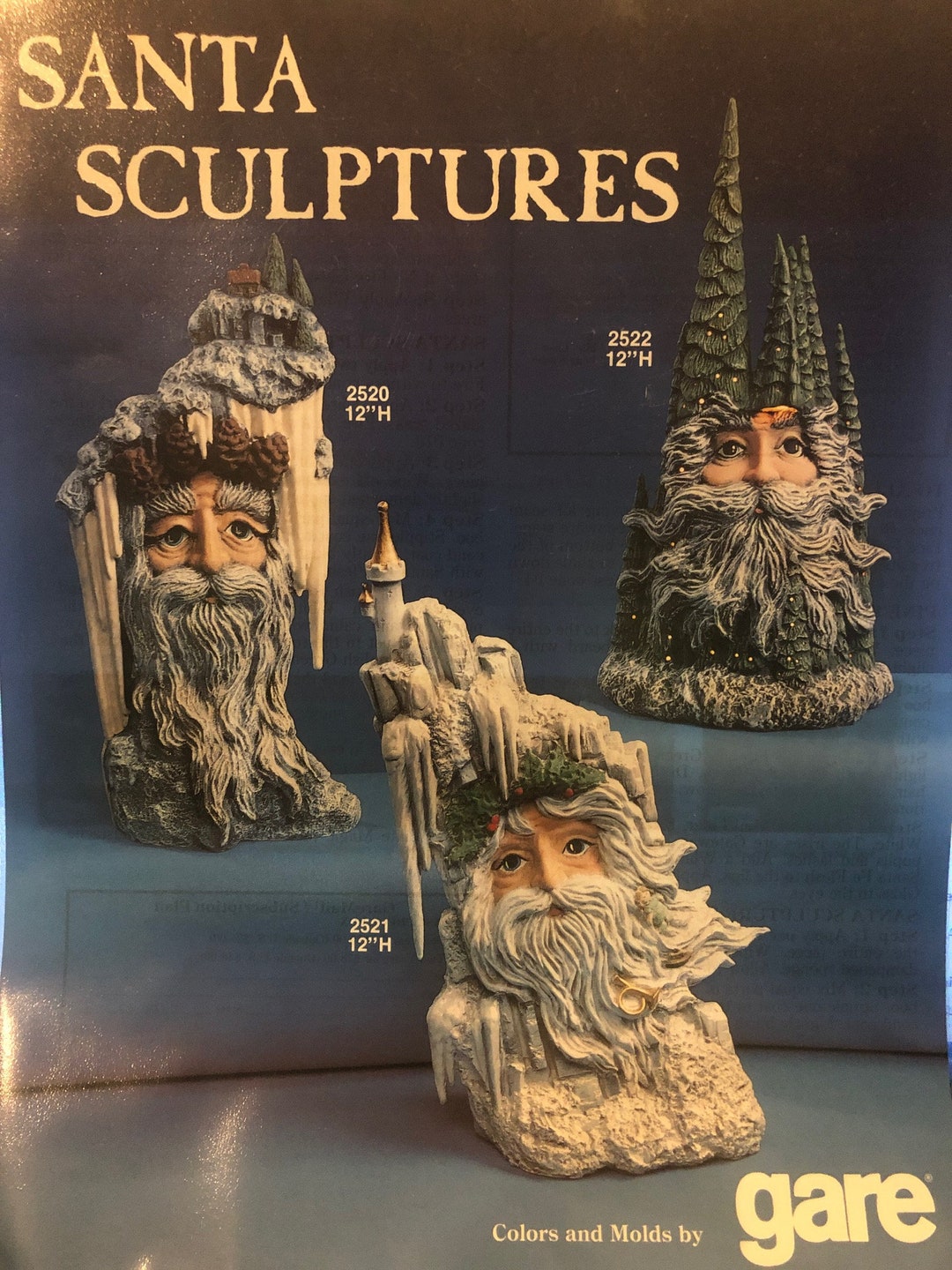 Gare Ceramic Santa Sculpture Tech Sheet - Etsy