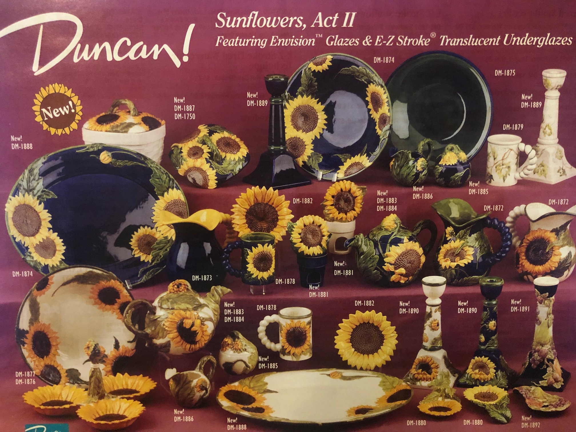 Duncan Ceramics Sunflowers Tech Sheet - Etsy