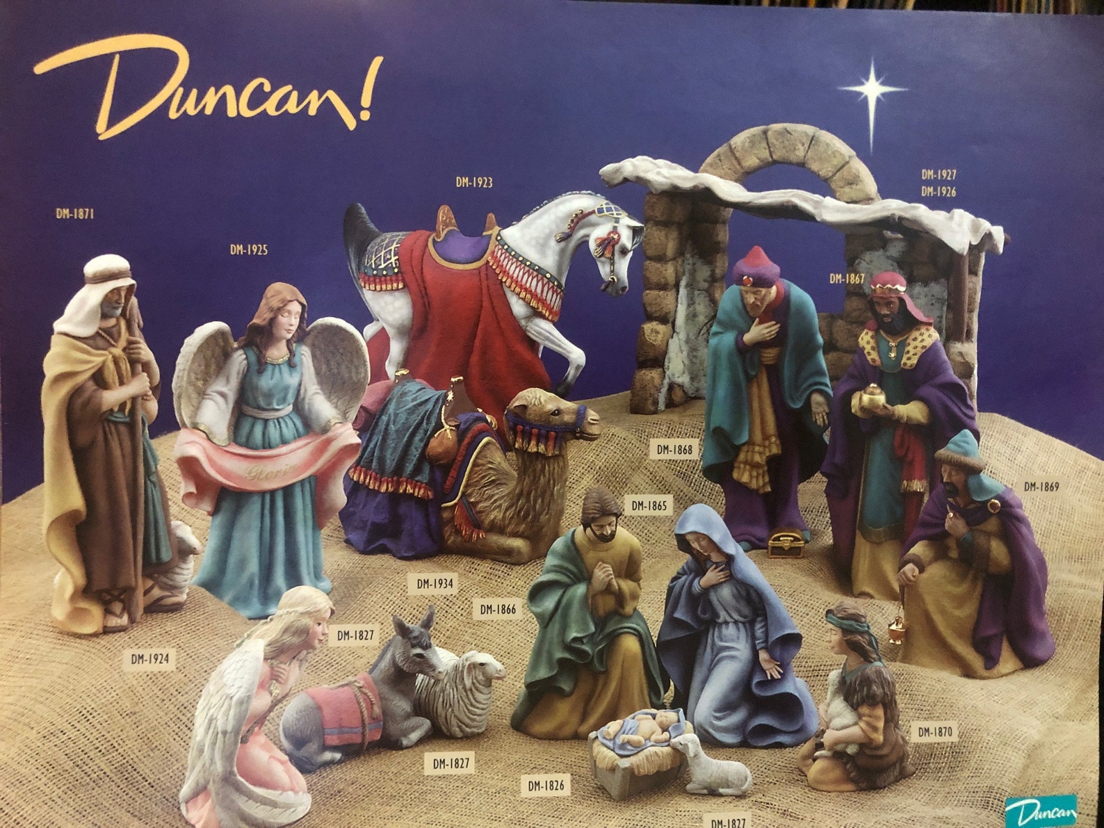 Duncan Complete Nativity Set Ceramic Painting Tech Sheet - Etsy