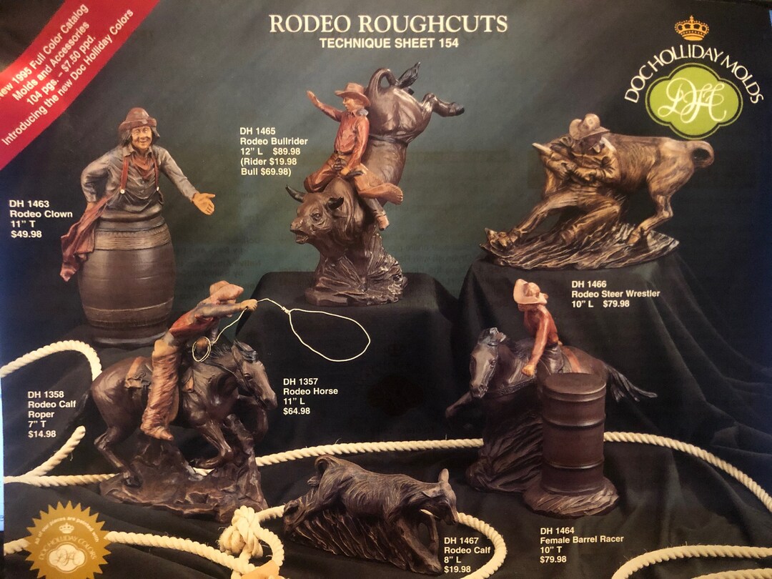 Doc Holliday Molds Rodeo Roughcuts Ceramic Painting Tech Sheet - Etsy