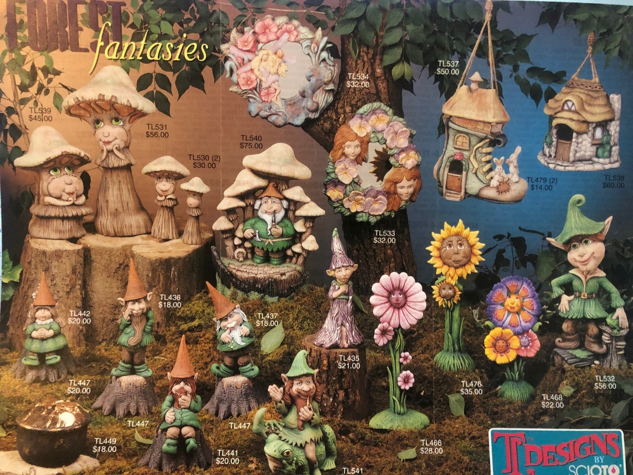 TL Designs Forest Fantasies Ceramic Painting Tech Sheet - Etsy