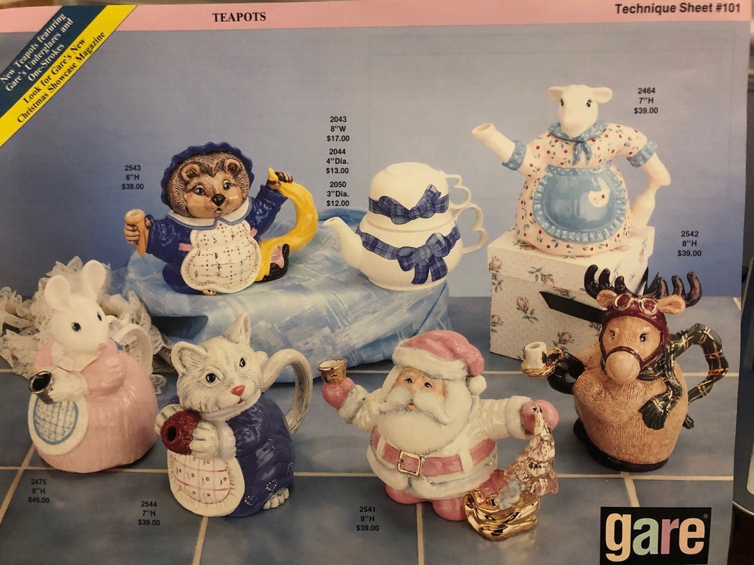Gare Teapots Ceramic Painting Tech Sheet - Etsy