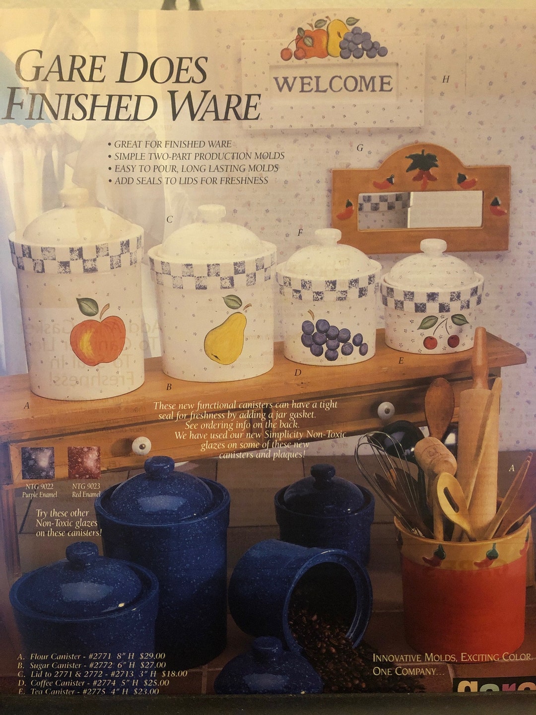 Gare Canisters Ceramic Painting Tech Sheet - Etsy