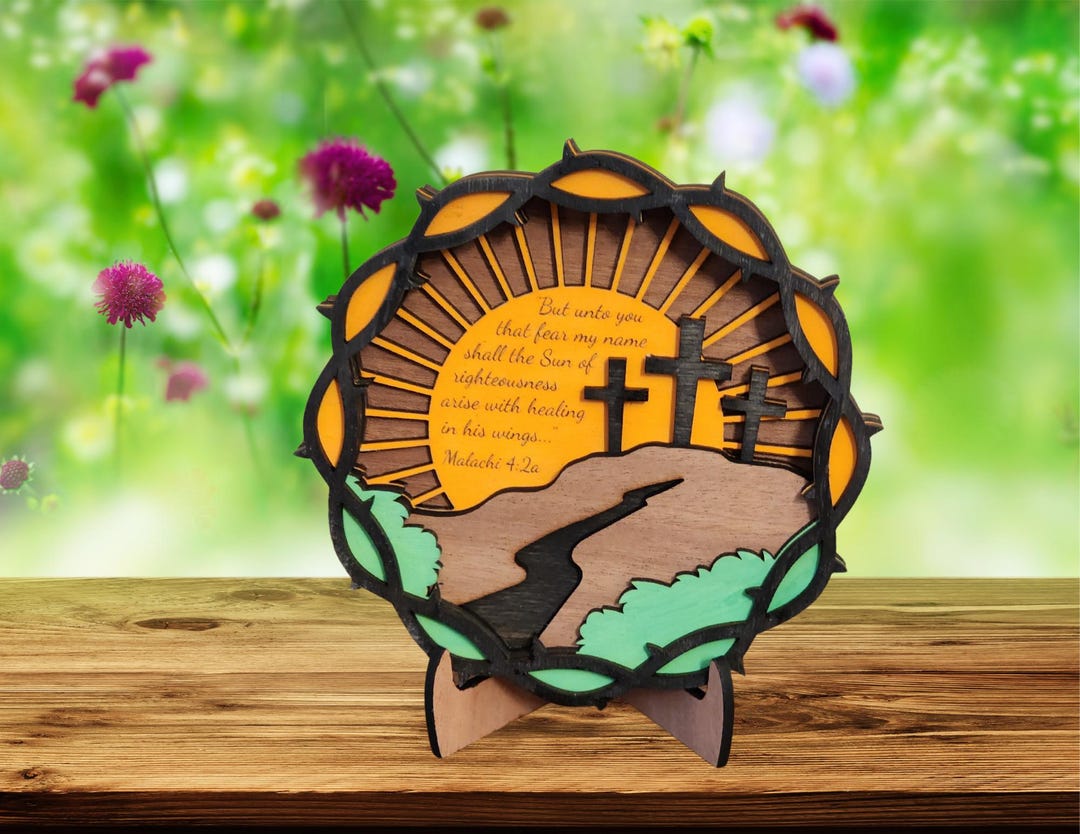 Resurrection Easter Decorations Sign Religious Easter Home Décor ...