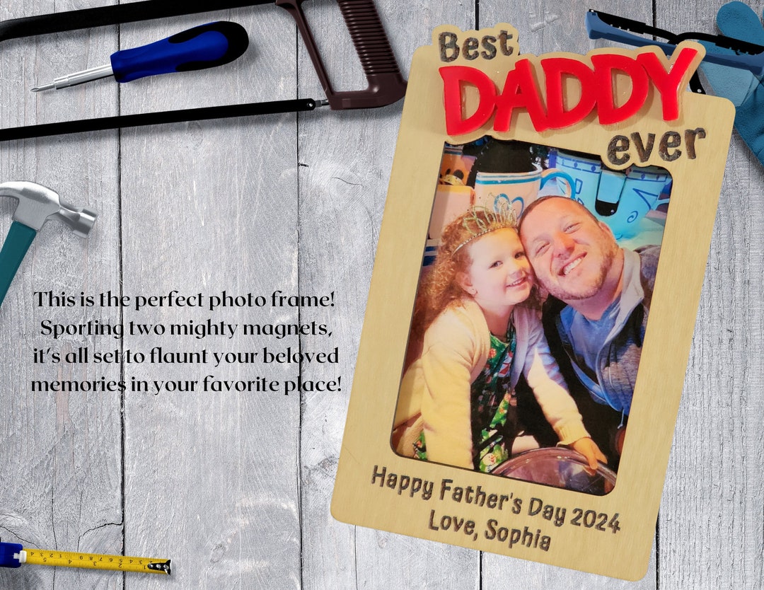 Dad Photo Frame Best Dad Ever Photo Frame Fathers Day Gift Phot Frame ...