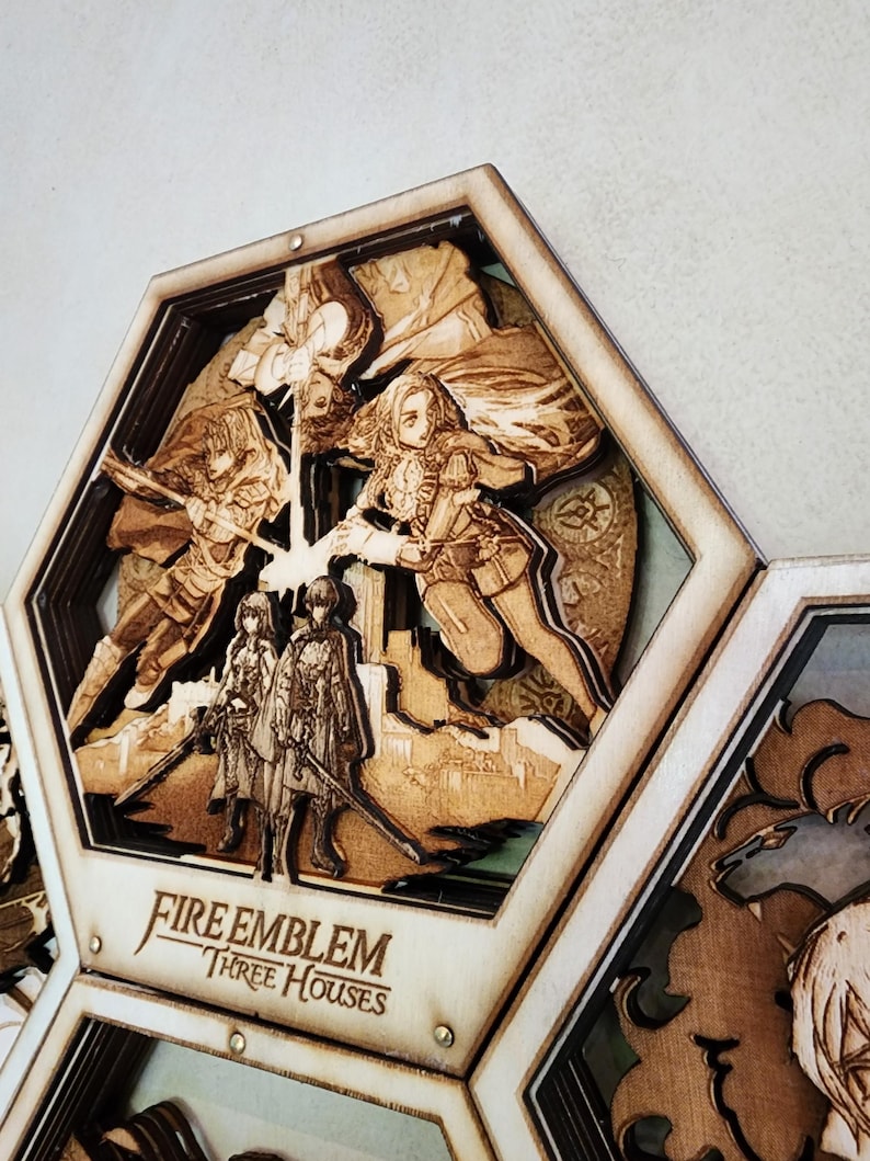 FE: Three Houses | FE 3H | 3D Wooden Artwork Plaquearts | Unforgettable ...