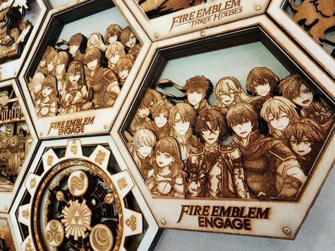 FE: Engage CUSTOMIZABLE | 3D Wooden Artwork Plaquearts | Unforgettable ...