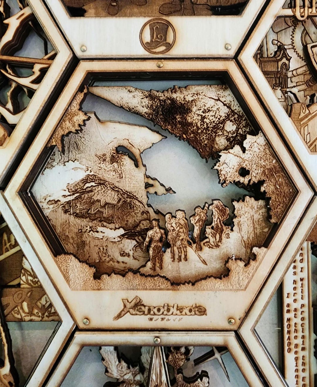 The Bionis and the Mechonis | 3D Wooden Artwork Plaquearts ...