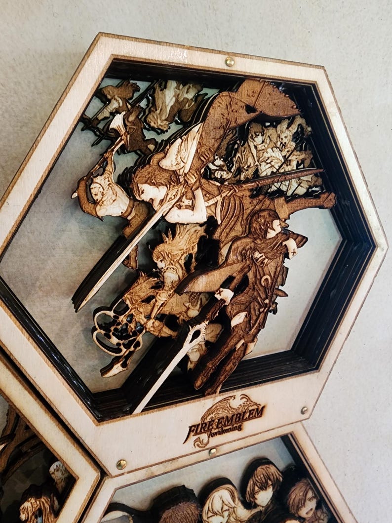 FE: Awakening | 3D Wooden Artwork Plaquearts | Unforgettable Gifts - Etsy
