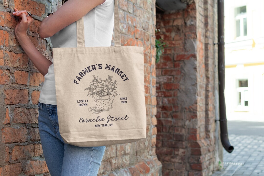 Cornelia Street New York Merch Bag, Farmers Market Reusable Tote, Music ...