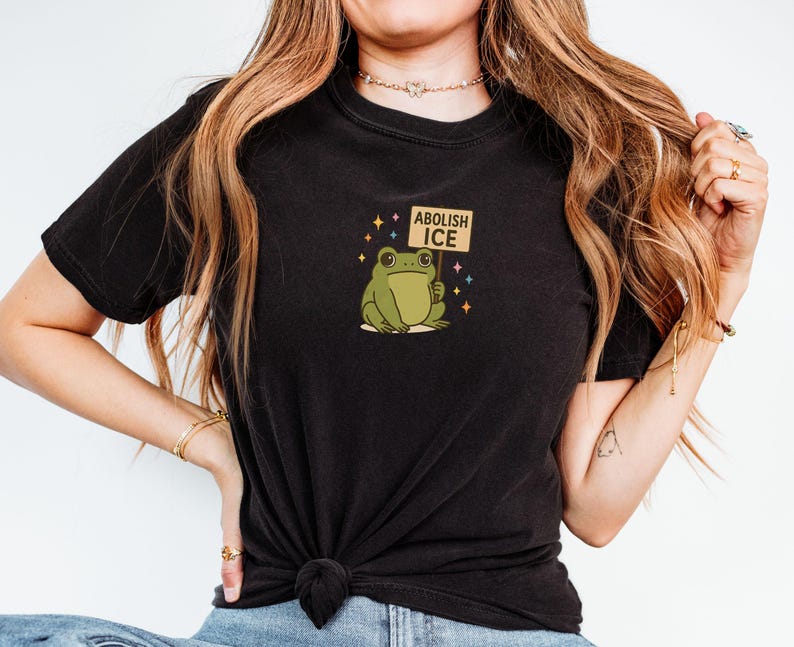 Abolish Ice Frog Comfort Colors Shirt, ICE Out of LA Protest Shirt ...