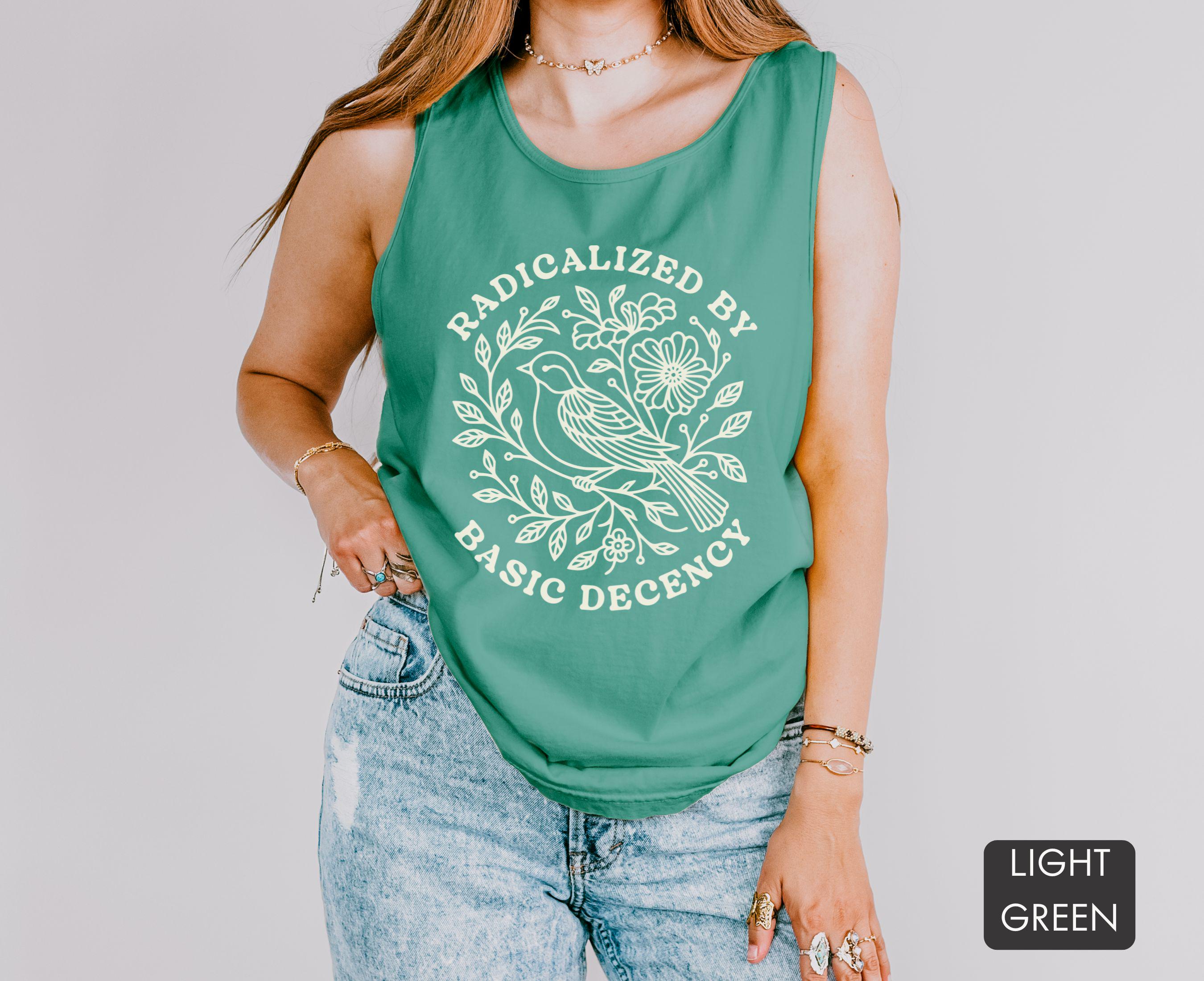 Radicalized by Basic Decency Comfort Colors Unisex Tank Top, FDT Anti ...