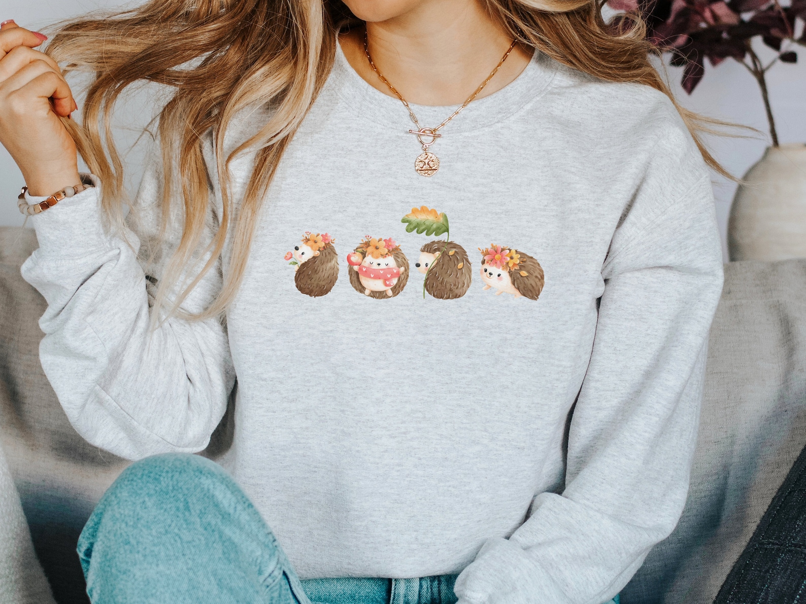 Cottagecore Animal Sweatshirt Farmcore Hedgehog Shirt Forest - Etsy