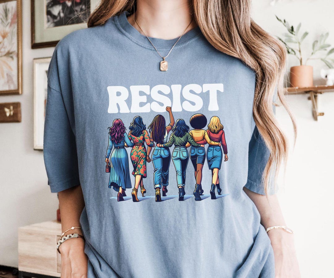 Resist Shirt, Hands off Protest, Feminism Political Activist Tshirt ...