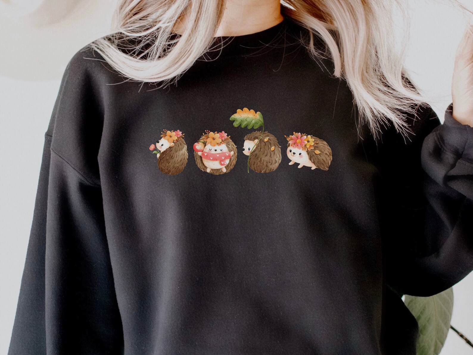 Cottagecore Animal Sweatshirt, Farmcore Hedgehog Shirt, Forest ...