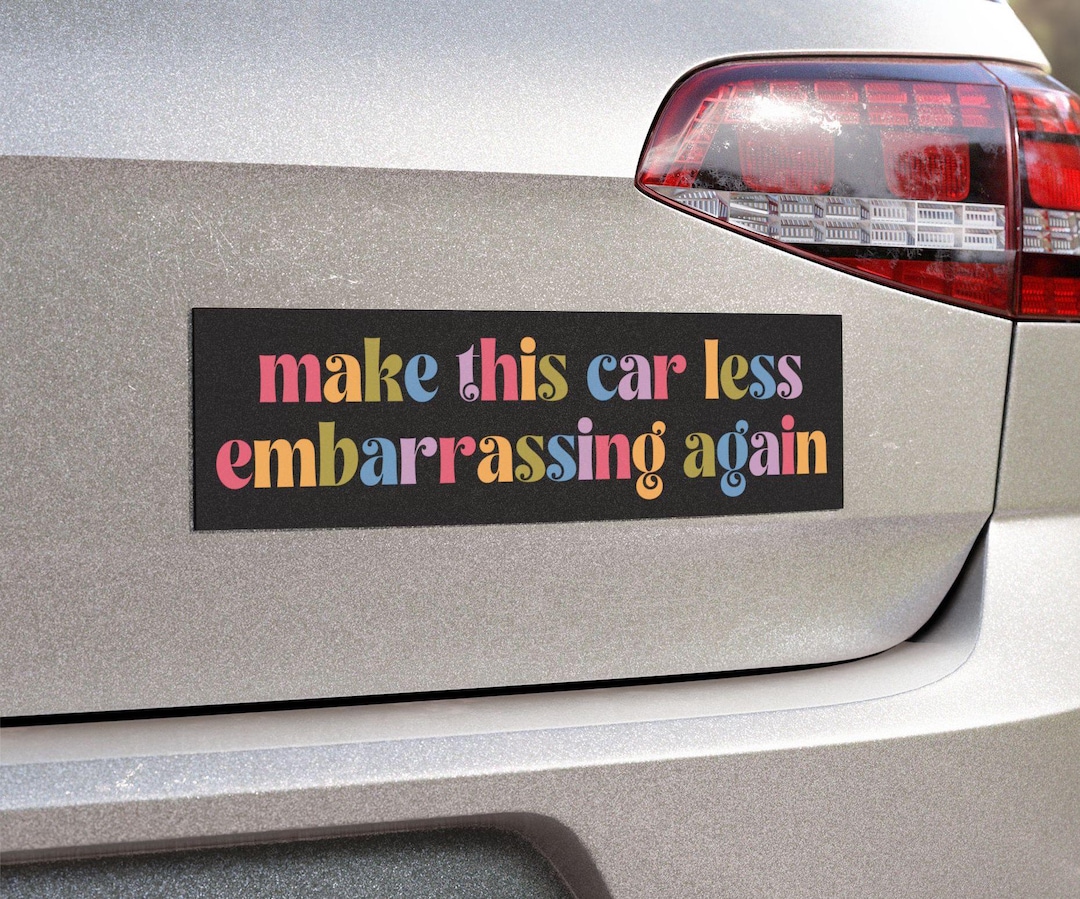 Make This Car Less Embarrassing Car Magnet, Tesla Owner Protest Humor ...