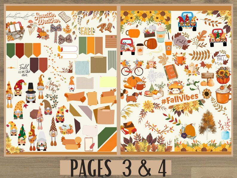 Autumn/ Fall Digital Stickers 2023 Goodnotes Stickers, 200 September ...