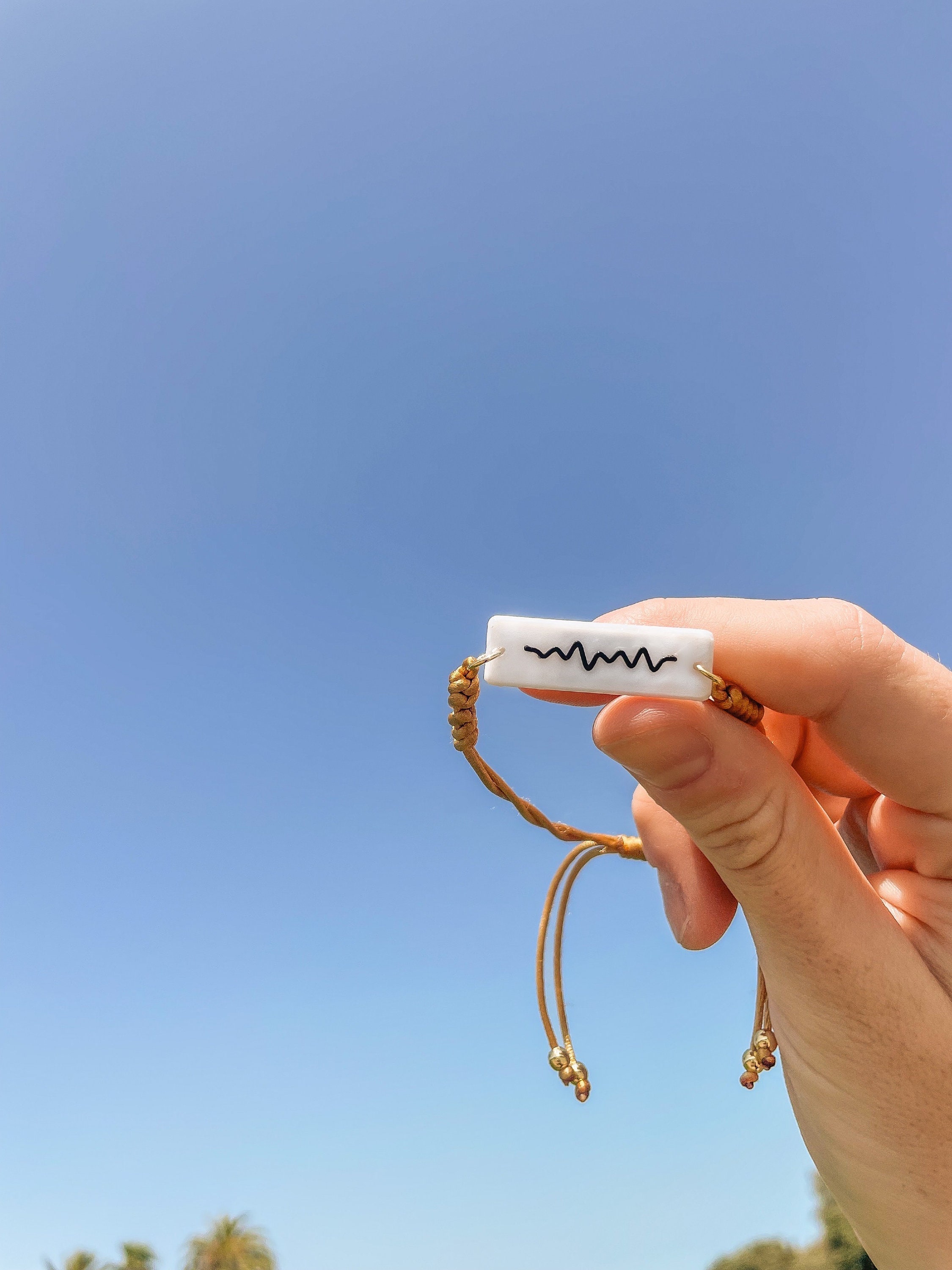 Audio Bracelet- Black, Tan and Gold, NFC Scannable Bracelet ...