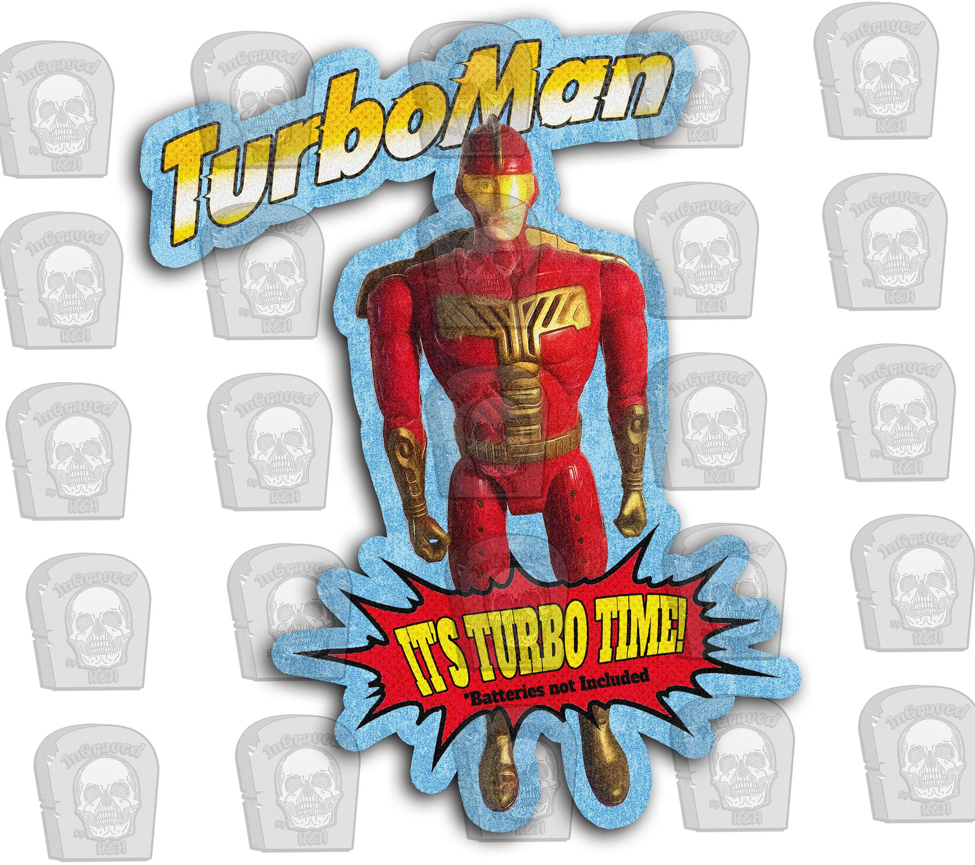 Turbo Man "it's Turbo Time" Batteries Not Included Png Download File - Etsy