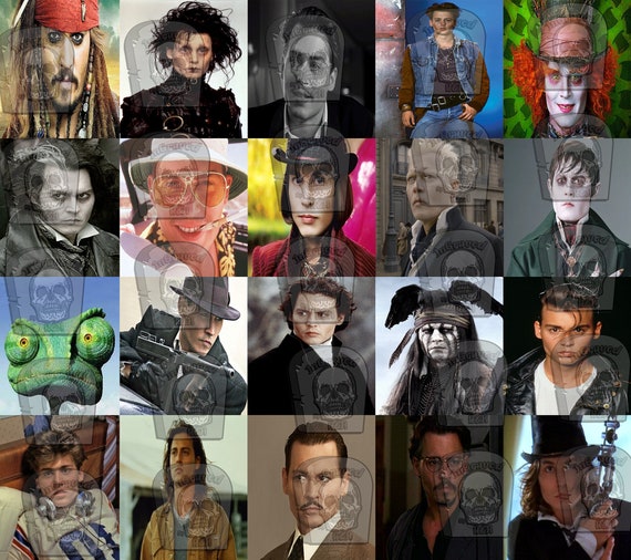 Johnny Depp Collage Tumbler Wrap PNG Digital File | Etsy