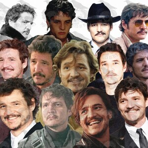 Pedro Pascal Collage Tumbler PNG Files Bundle (2 Images) - Etsy