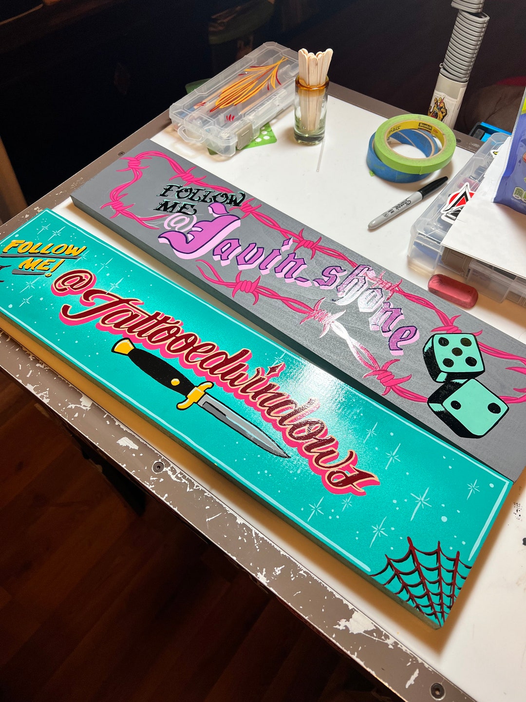 Follow Me Custom Handpainted Wood Sign-made to Order - Etsy