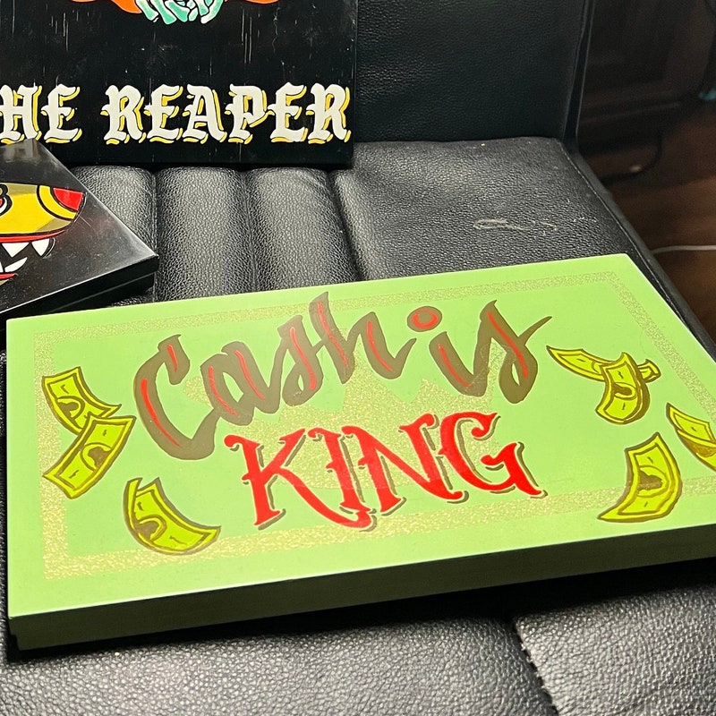 Cash is King Sign - Etsy