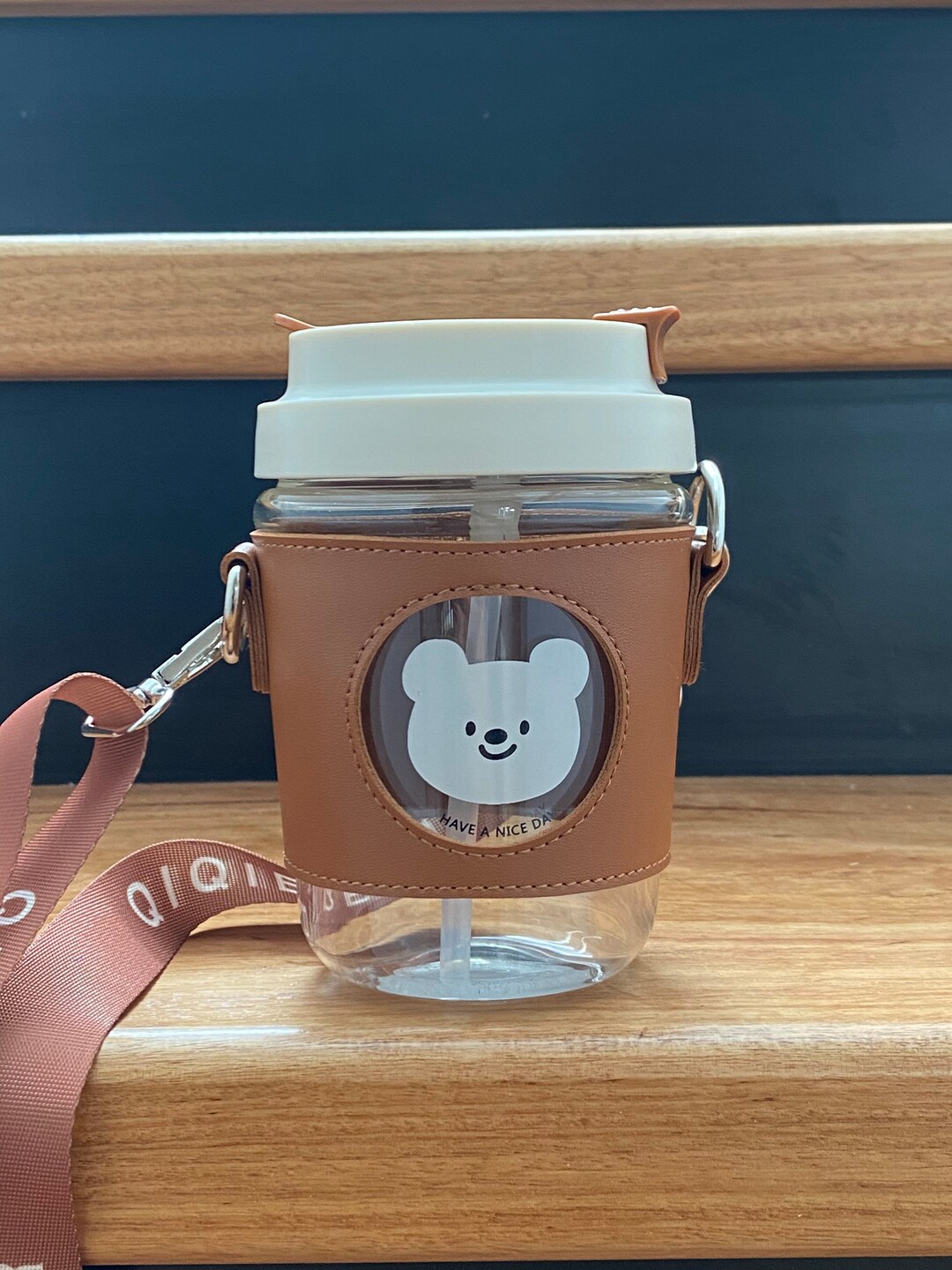 Glass Bear Coffee Mugs With Sip Straw - Etsy