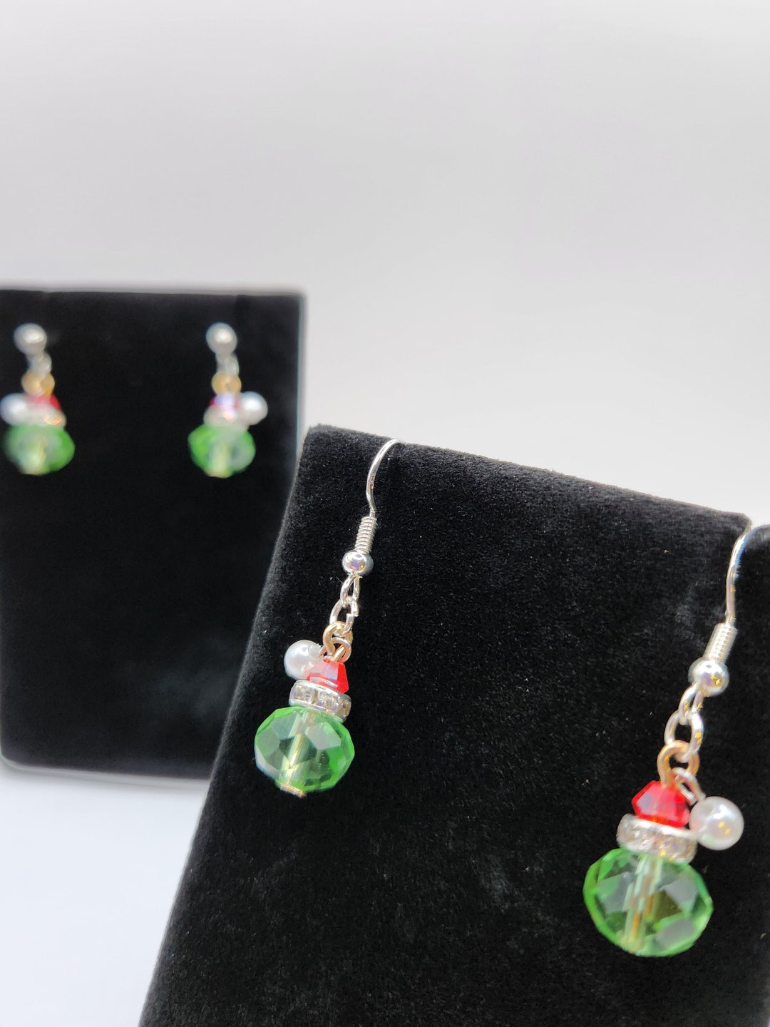 Crystal Grinch Earrings - Etsy