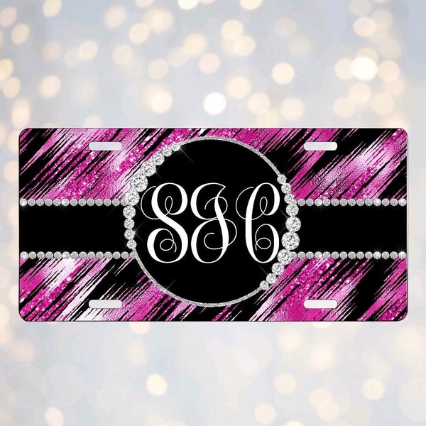 Black Pink License Plate - Etsy