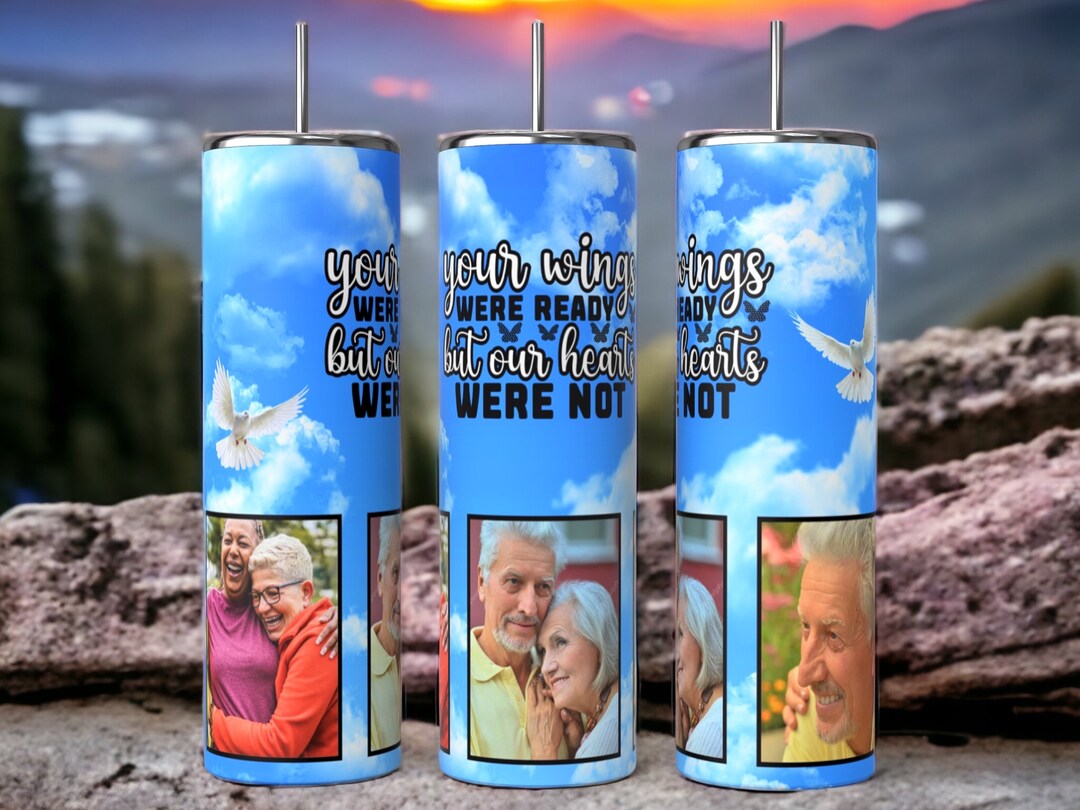 Personalized Memorial Photo Tumbler Wrap/ Tumbler Designs/sublimation ...
