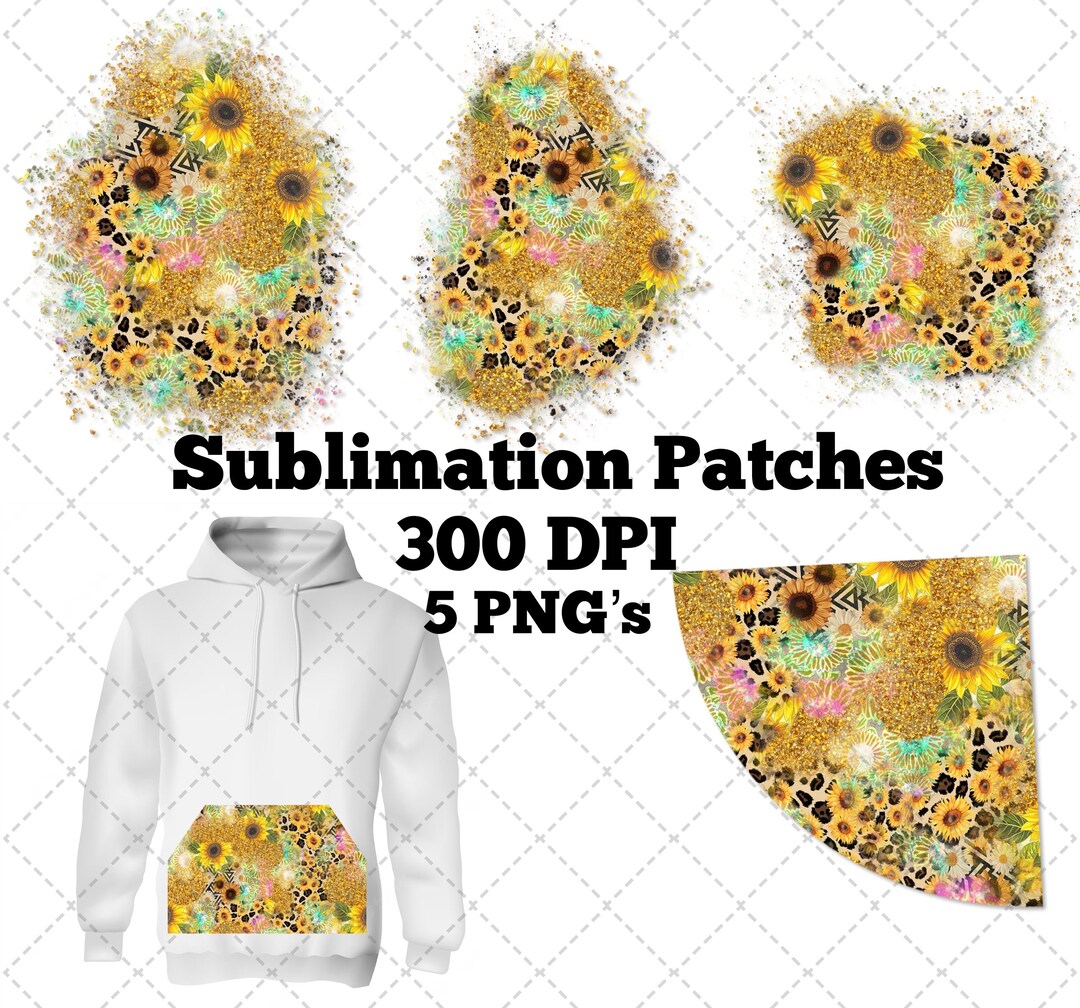 Sunflower Patches Plus Pocket Design /sublimation/digital Download/png ...