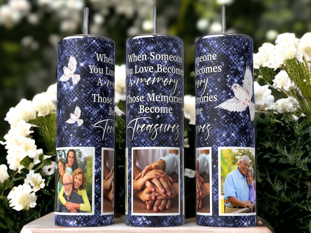Personalized Memorial Photo Tumbler Wrap/ Tumbler Designs/sublimation ...