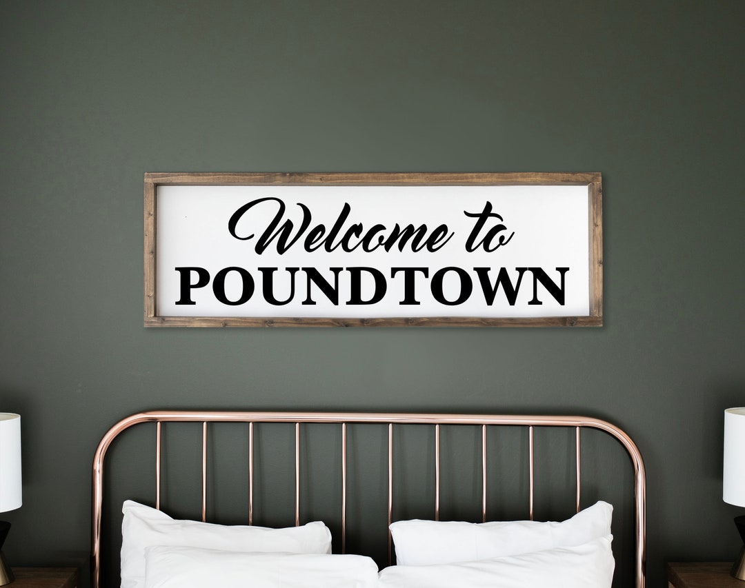 Welcome to Poundtown SVG + PNG Funny Sayings/funny Sign/bedroom Sign - Etsy