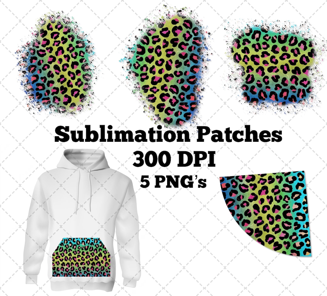 Multi Color Animal Print Patches Plus Pocket Design /sublimation ...