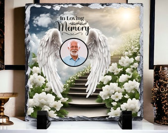 Custom Memorial Photo Slate, Template, Sublimation Download Digital PNG ...