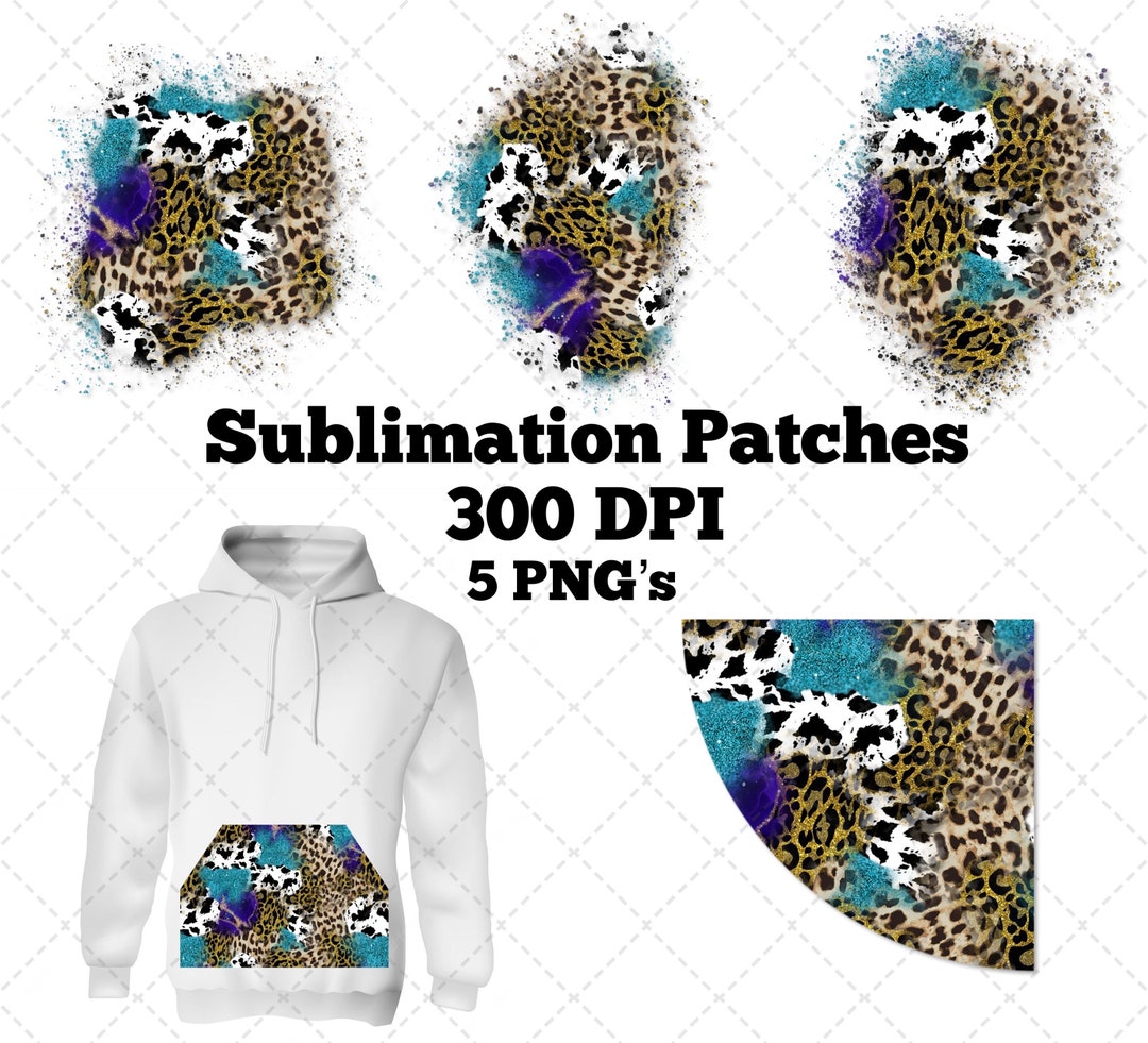 Animal Print Patches Plus Pocket Design /sublimation/digital Download ...