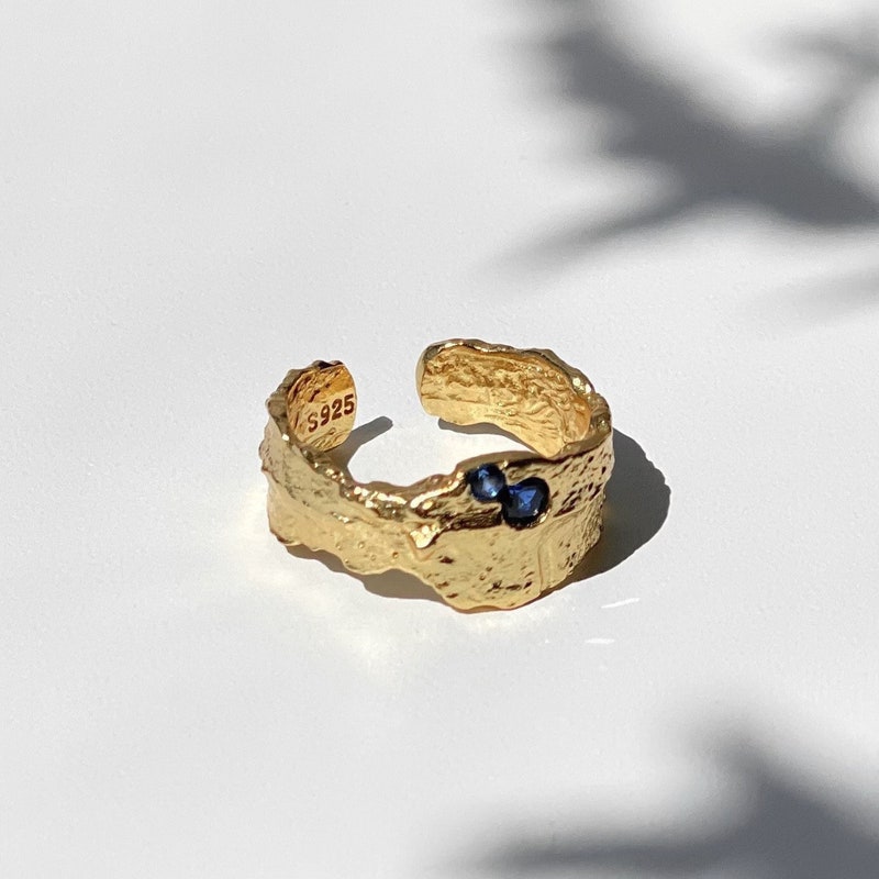 Chunky Gold Ring - Etsy