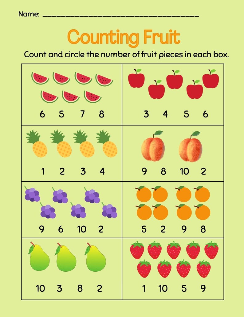 Printable Preschool & Toddler Worksheets | Shape and Number Worksheets ...