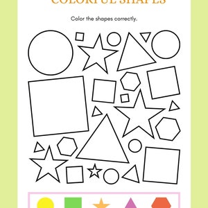 Printable Preschool & Toddler Worksheets | Shape and Number Worksheets ...