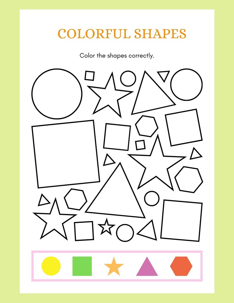 Printable Preschool & Toddler Worksheets | Shape and Number Worksheets ...
