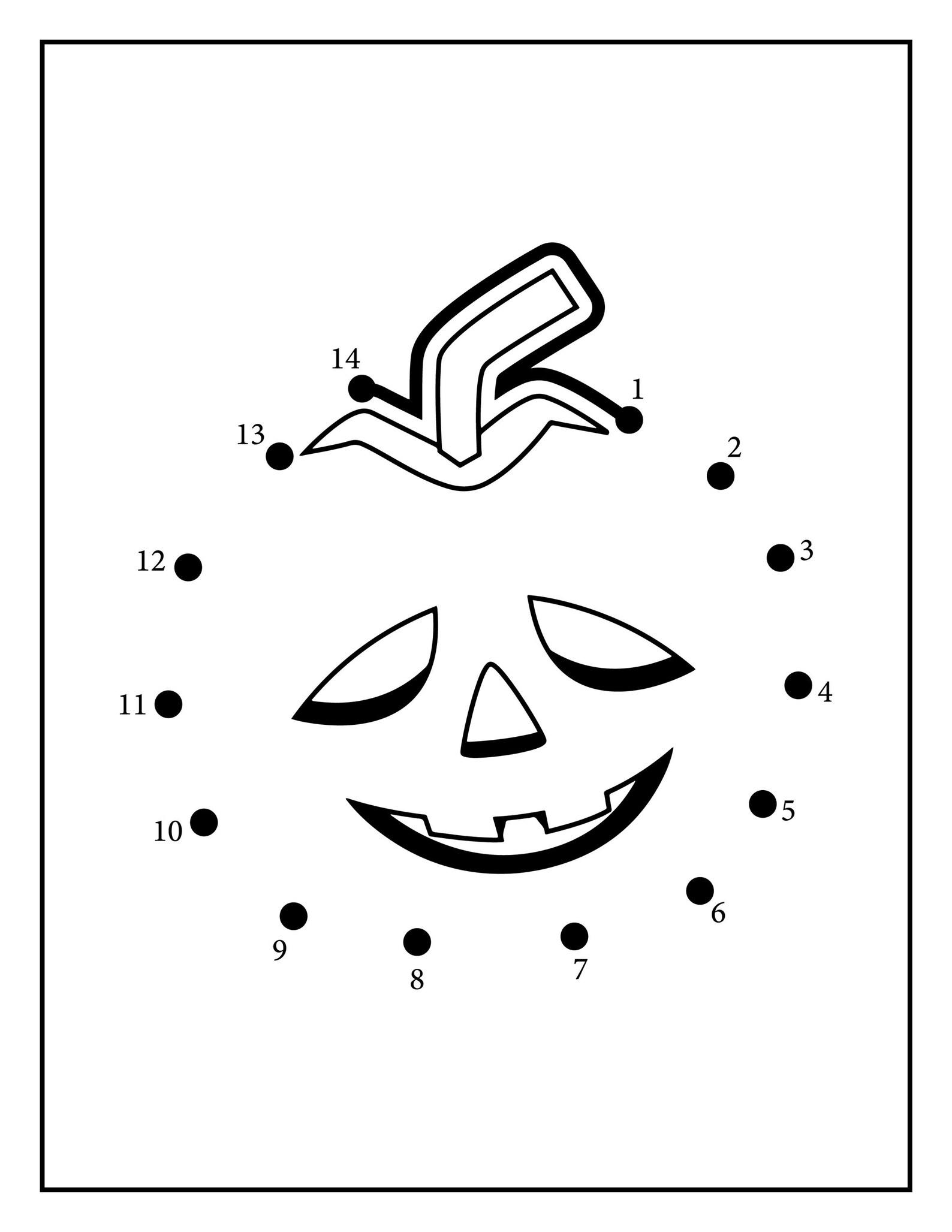 Halloween ABC Coloring Book: Connect the Dots Activity Bundle (PDF ...